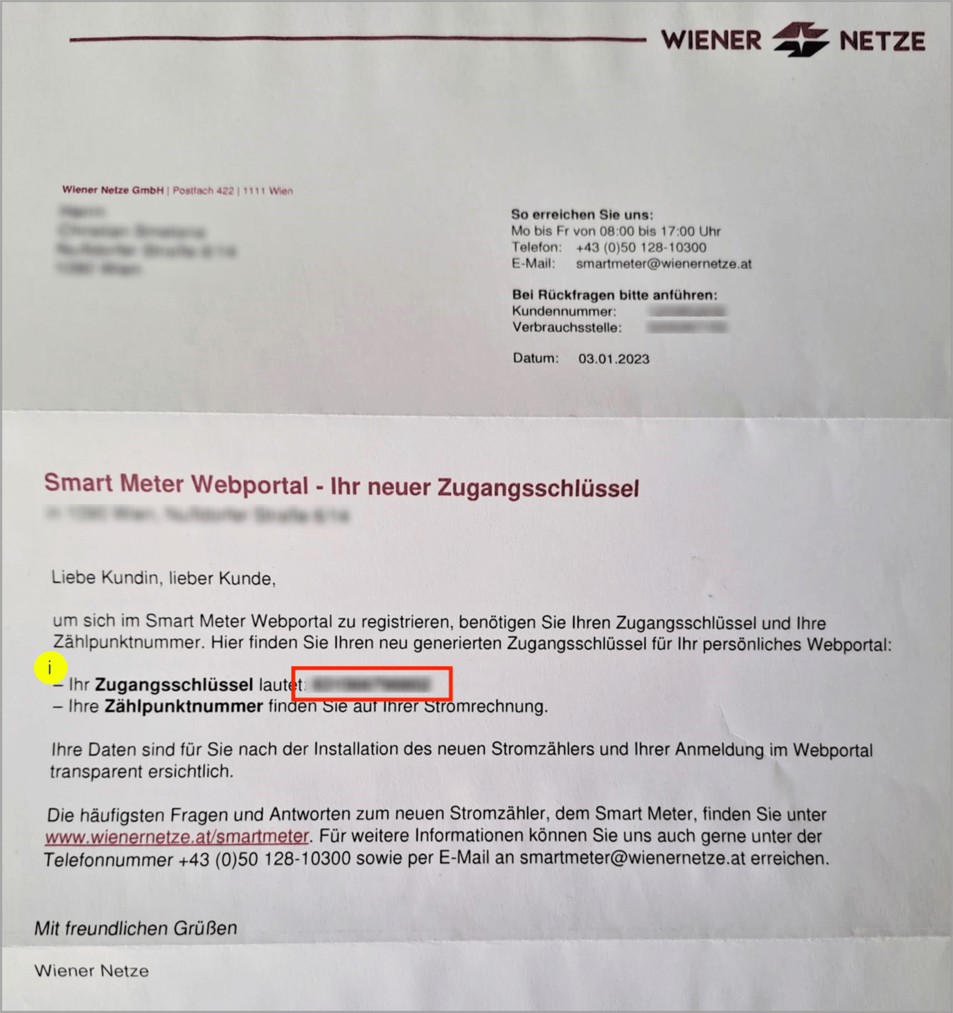Anleitung für die Anmeldung und Datenfreigabe beim Smart Meter Portal ...